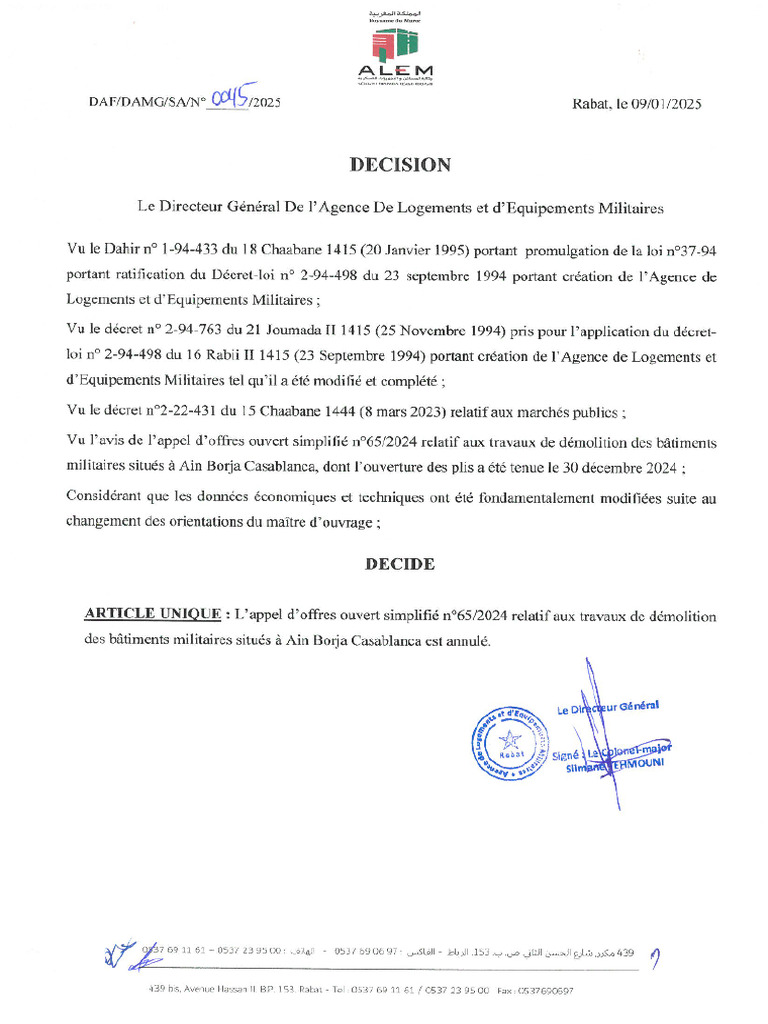 Decision D'annulation | PDF