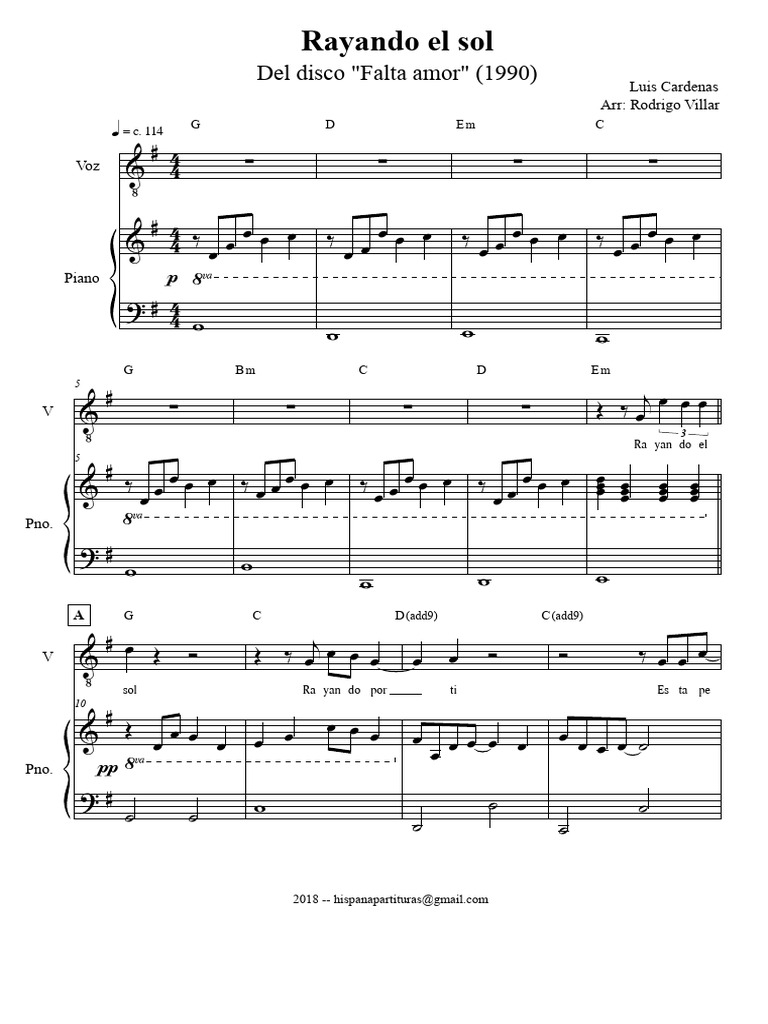 Maná - Rayando El Sol | PDF