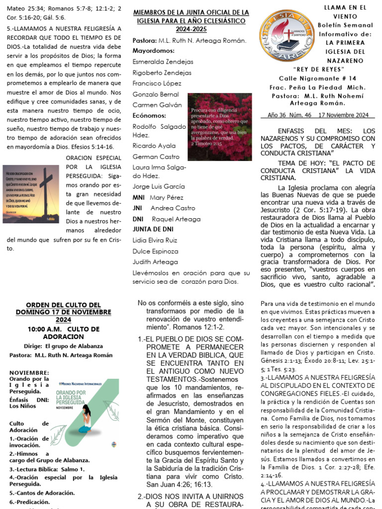 17 Noviembre - 2024 - (2) | PDF | Concepciones de dios | Creencia religiosa y doctrina