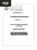 Poem of Return 2023 Updated Poem Analysis For Grade 12 English Home ...