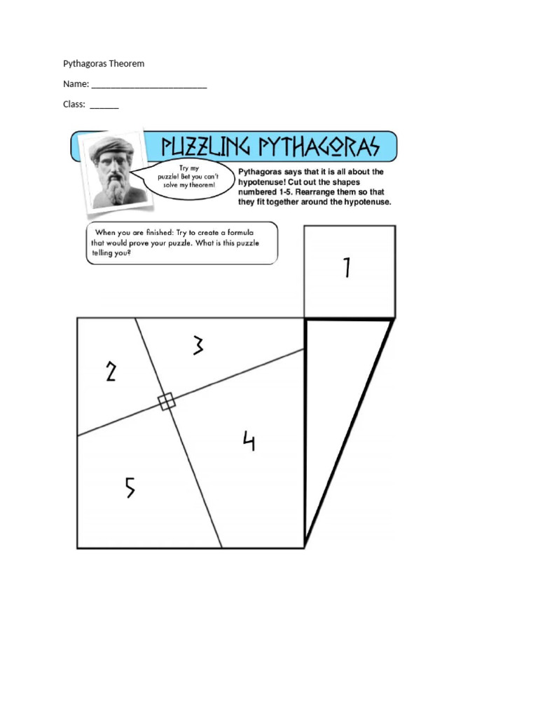 Fun Learning Pythagoras Theorem | PDF