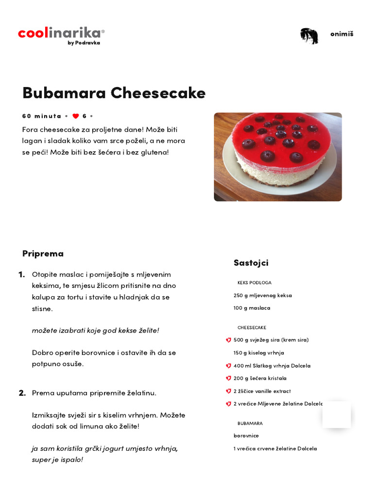 01_Bubamara Cheesecake | PDF