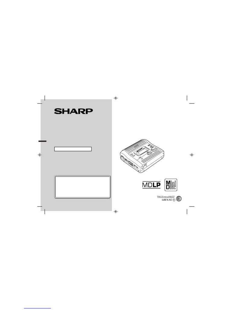 Sharp MDMT 290h Operation Manual | PDF | Ac Power Plugs And Sockets ...