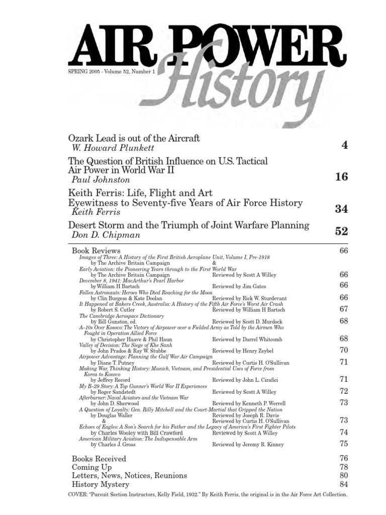 Air Power History 2005 Spring | PDF | Warfare | Military Aviation