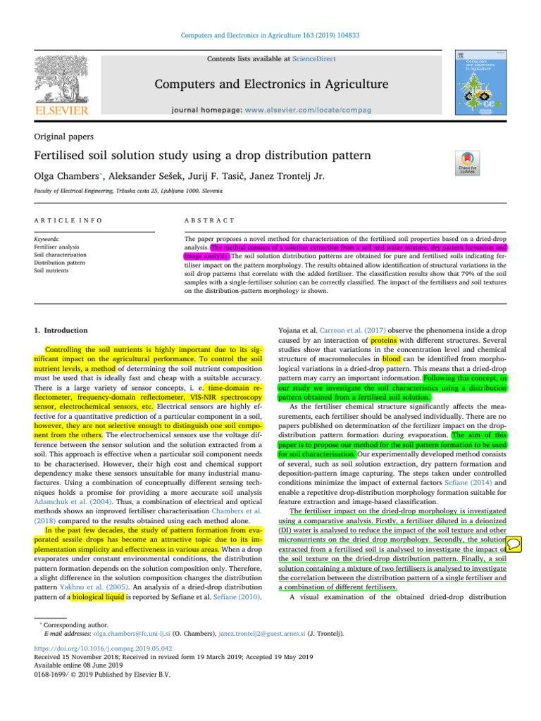 Fertilised Soil Drop - 2019 | PDF | Fertilizer | Soil