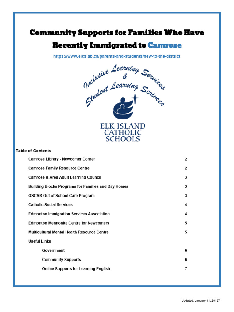 Camrose Community Supports | PDF | Cost Of Living | Edmonton