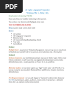 AP Lang Rhetorical Analysis Essay Guide | PDF | Rhetoric | Essays