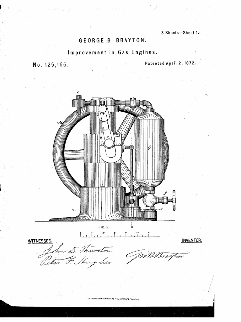US125166 (Patente Brayton Ciclo) | PDF | Engines | Petroleum Reservoir