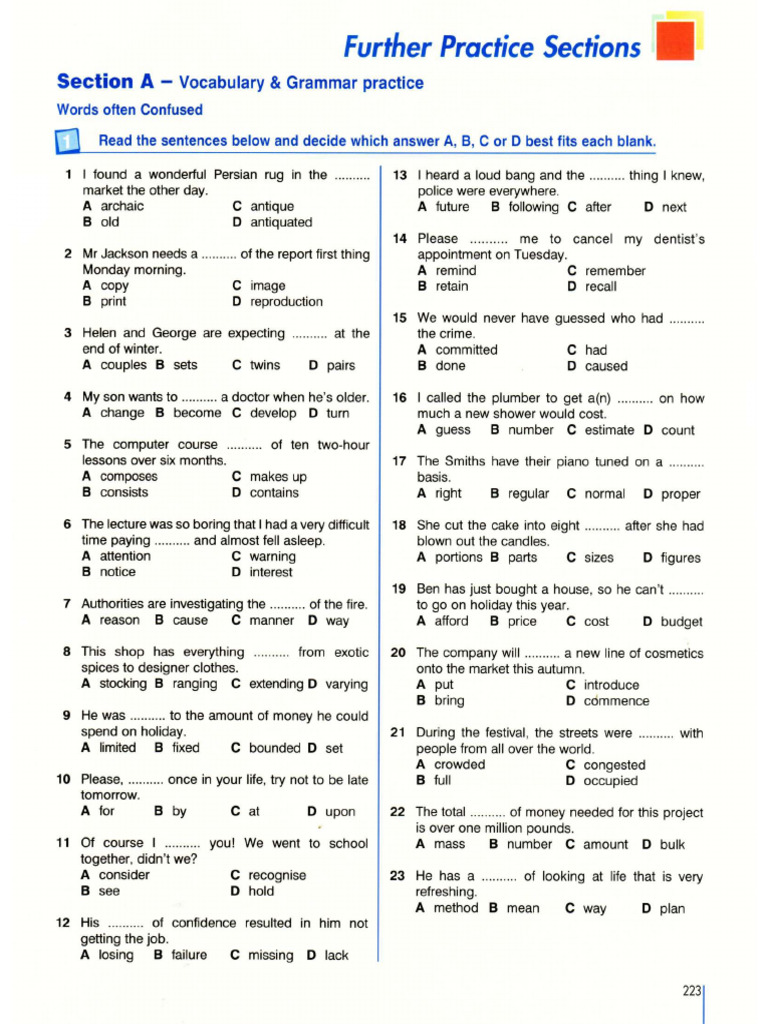 FCE Use of English Extra Practice | PDF