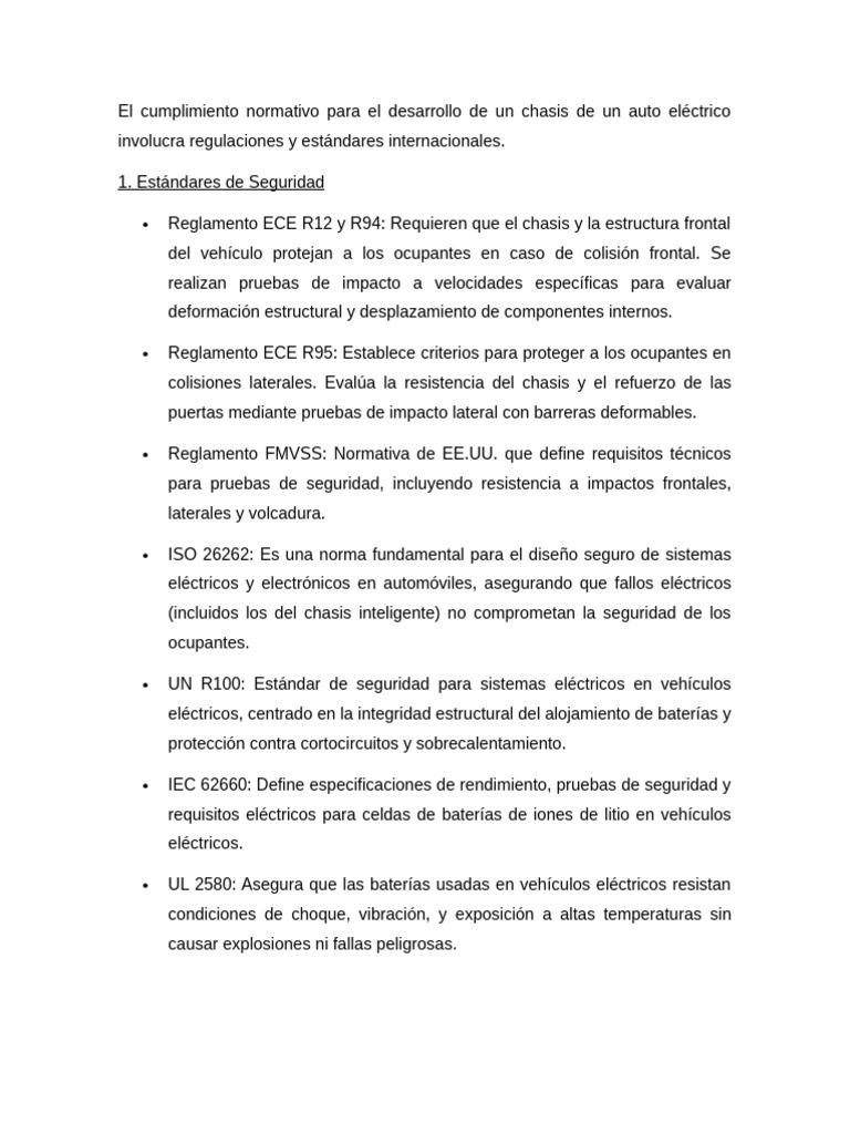 Homologación ECE R100 en Chasis Eléctricos | PDF | Resistor | Materiales