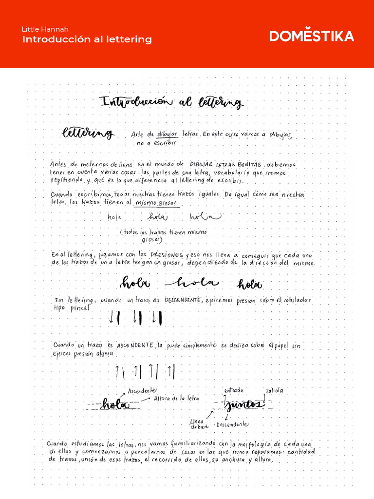 Introducción Al Lettering | PDF