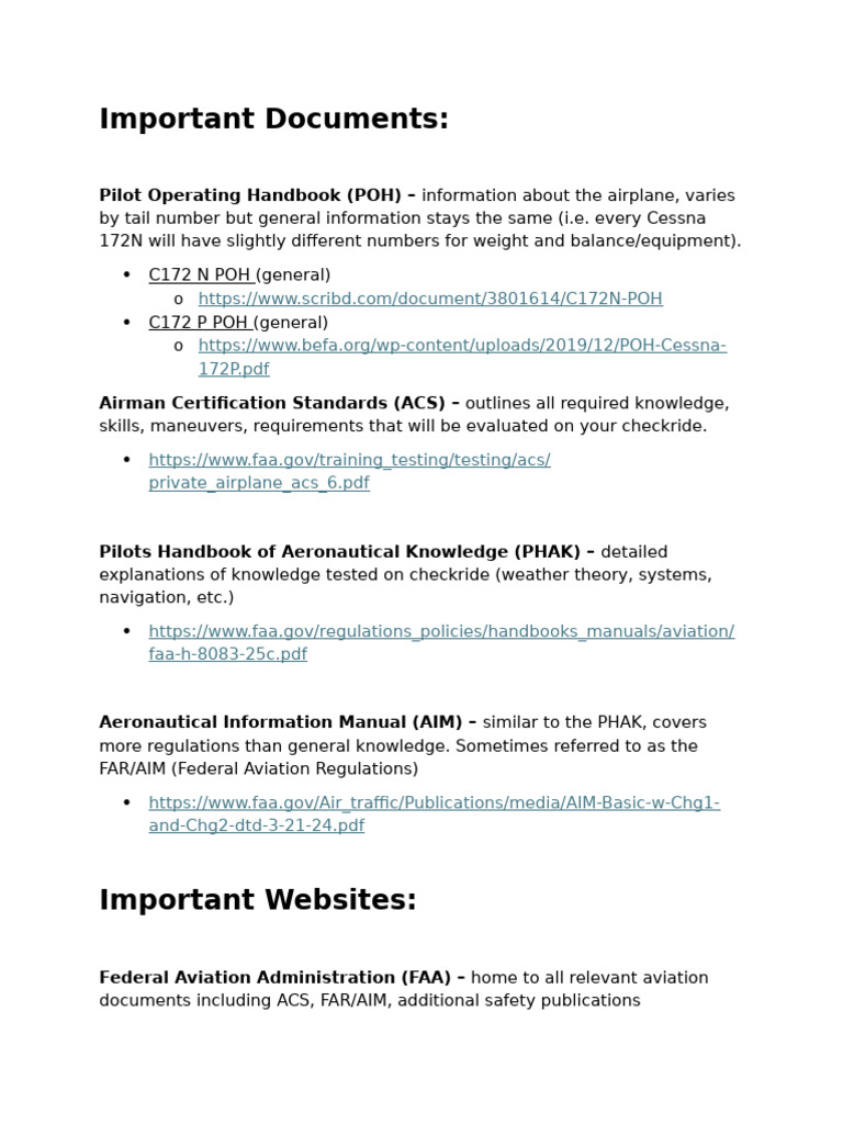New Student Information | PDF | Aviation