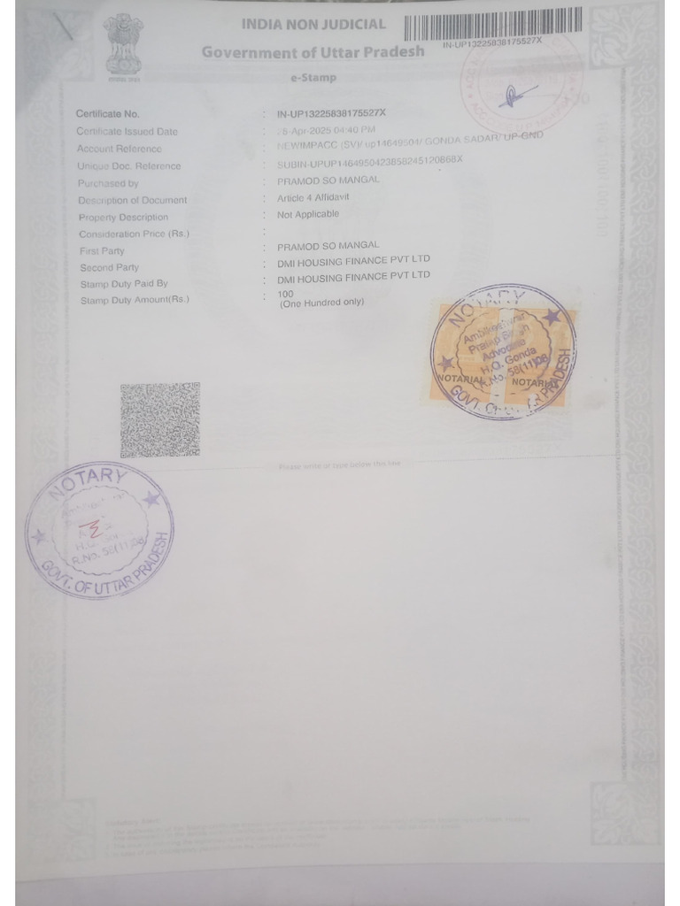 Legal Heir Declaration | PDF