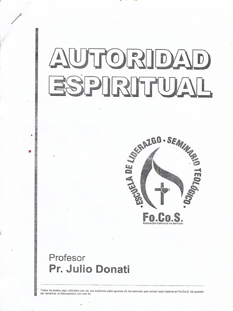 Autoridad Espiritual | PDF