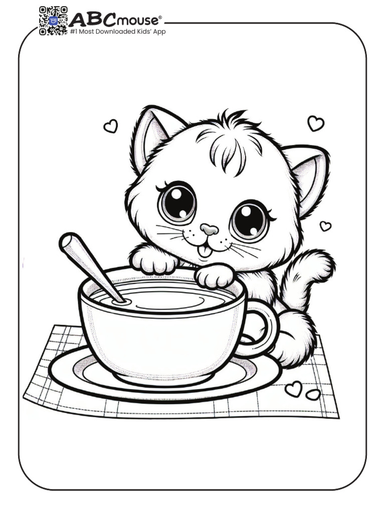 ABCmouse Cat Coloring Pages 21 | PDF