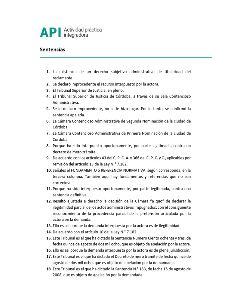 API1 - Sentencias | PDF