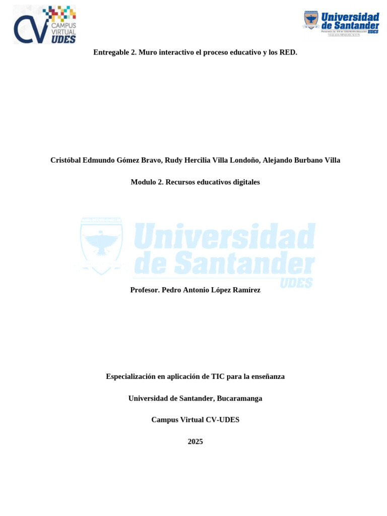 Entregable 2 | PDF | Enseñando | Aprendizaje