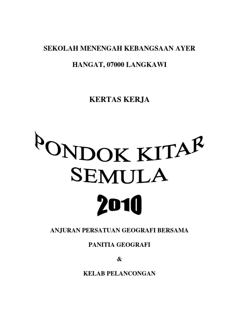 Kertas Kerja Program Kitar Semula | PDF
