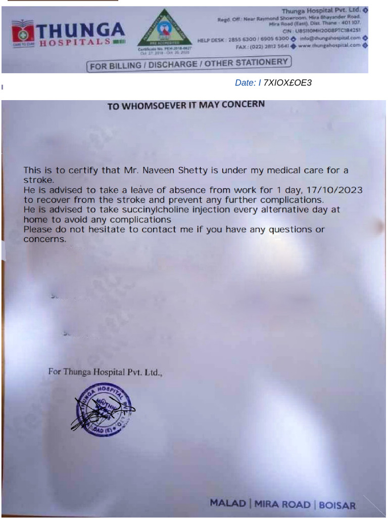 Thunga Hospital | PDF