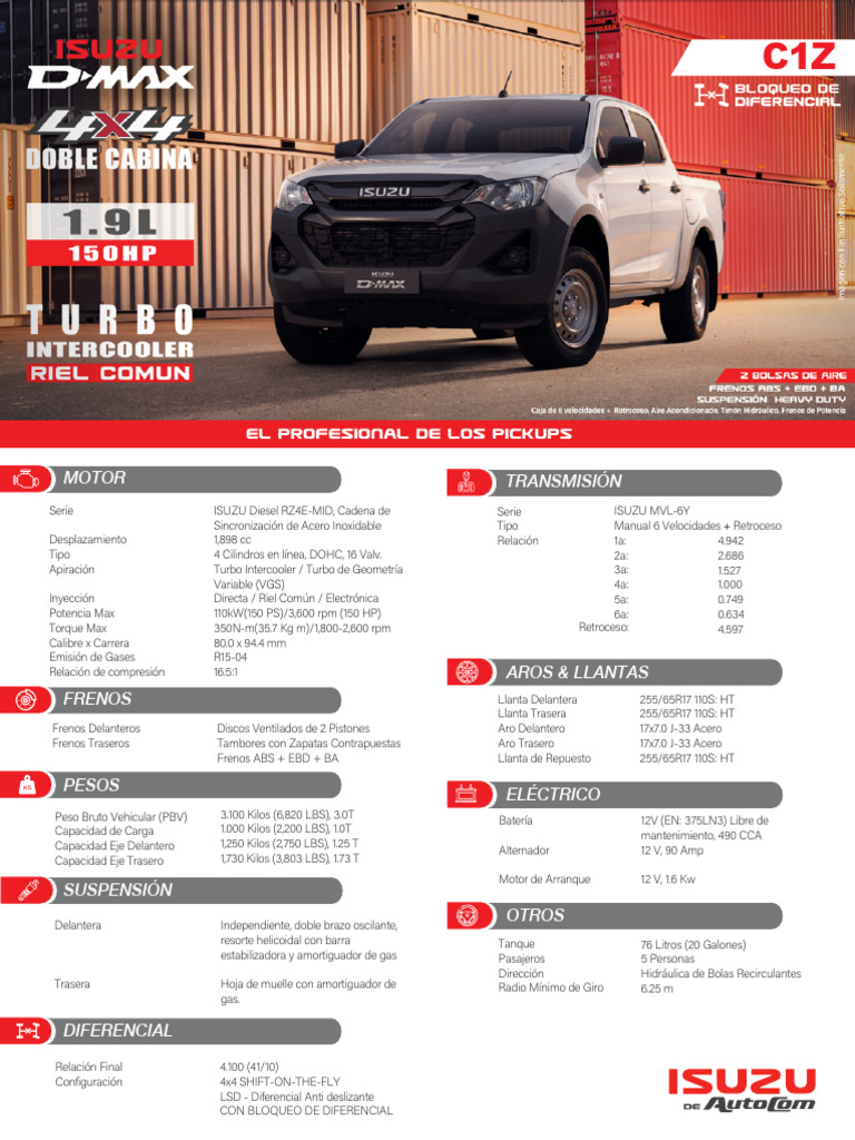 El Profesional de Los Pickups: Motor Transmisión | PDF | Sedanes | Carros deportivos