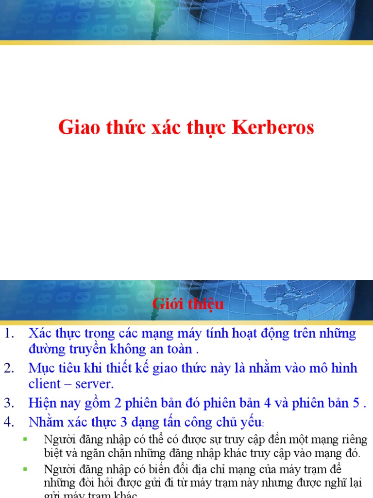 Giao Thuc Kerberos | PDF