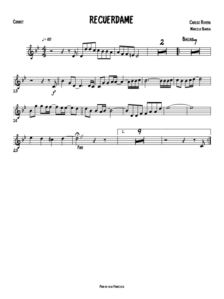 Recuerdame Bugle 2 | PDF