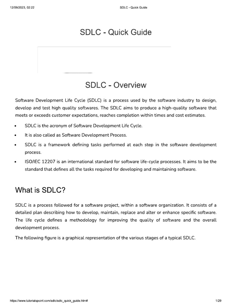 SDLC | PDF