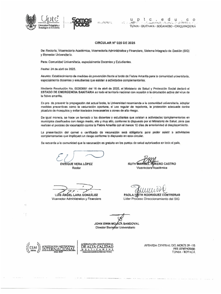 Circular 025 DE 2025 | PDF