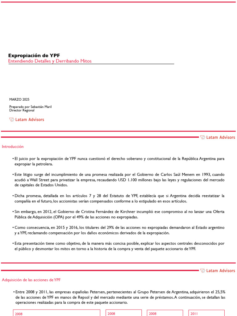 Juicio YPF - Explicacion | PDF