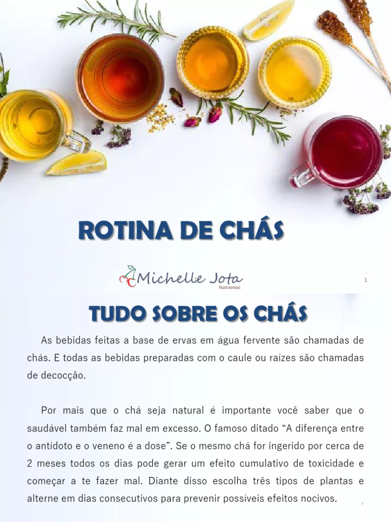 Guia Prático de Preparação de Chás | PDF | Chá