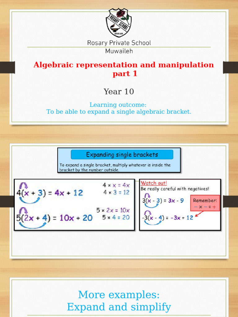 Chapter11-Algebraic Representation and Manipulation-PPT1 | PDF ...