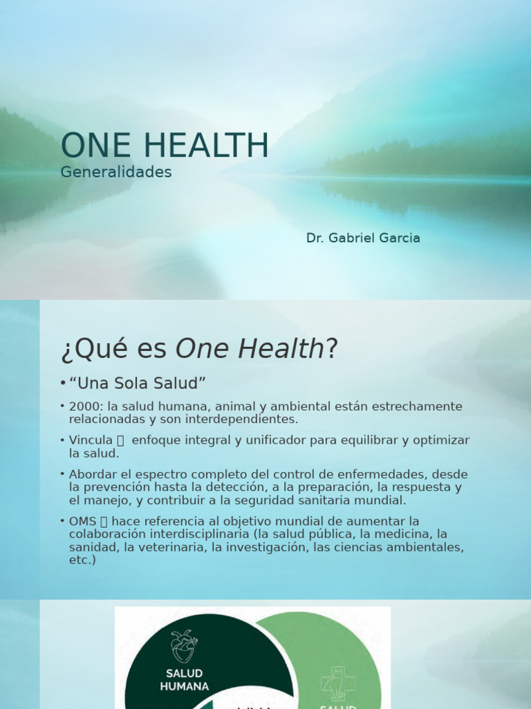 ONE HEALTH | PDF | Ciencias de la Salud | Medicina