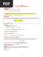 Suites Géométriques Exercices Corrigés | PDF | Séquence | Somme ...