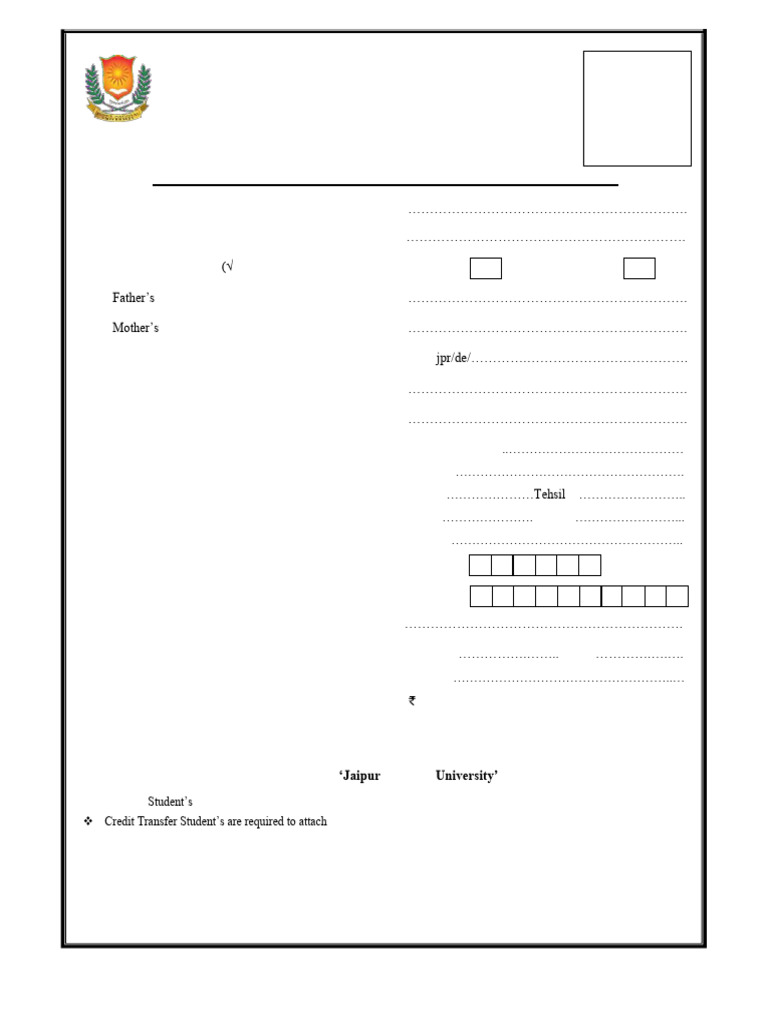 Application Form For Moi Certificate | PDF