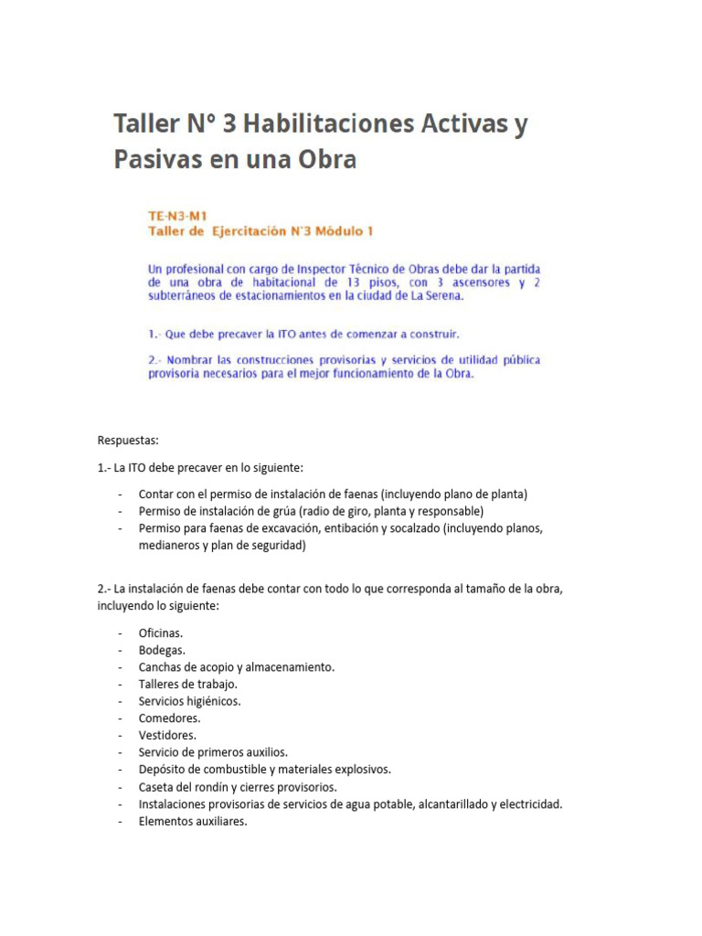 Taller 3 - Modulo 1 | PDF