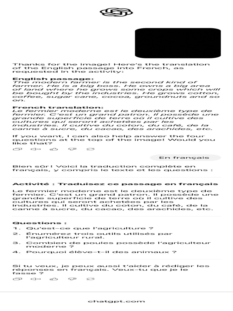 Traduction de Passage Anglais | PDF