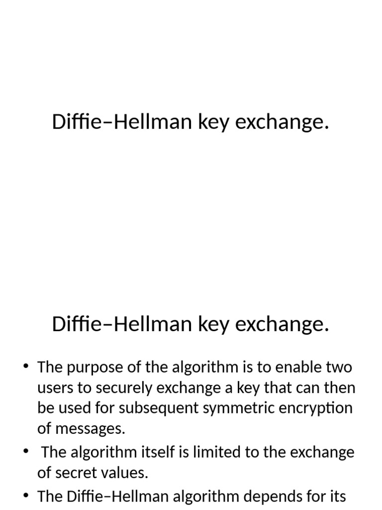 Understanding Diffie-Hellman Key Exchange | PDF | Key (Cryptography ...