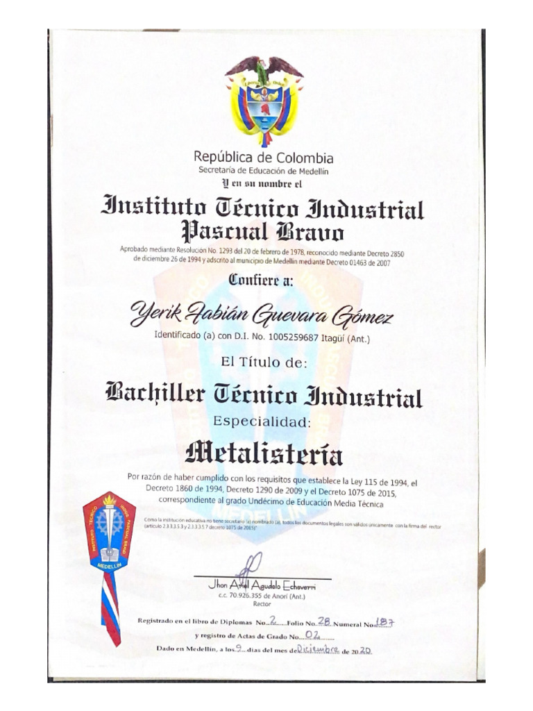 Certifica Do Diploma | PDF