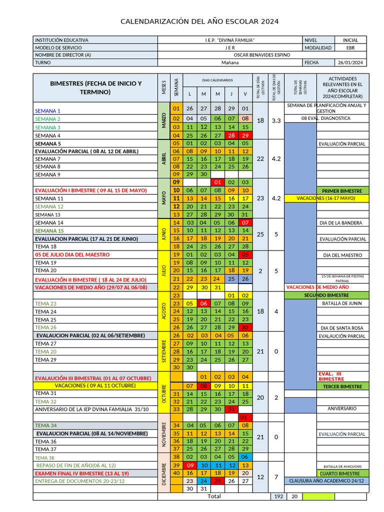 CALENDARIZACIÓN DEL AÑO ESCOLAR 2024 IEP DF FEB | PDF | Observancias