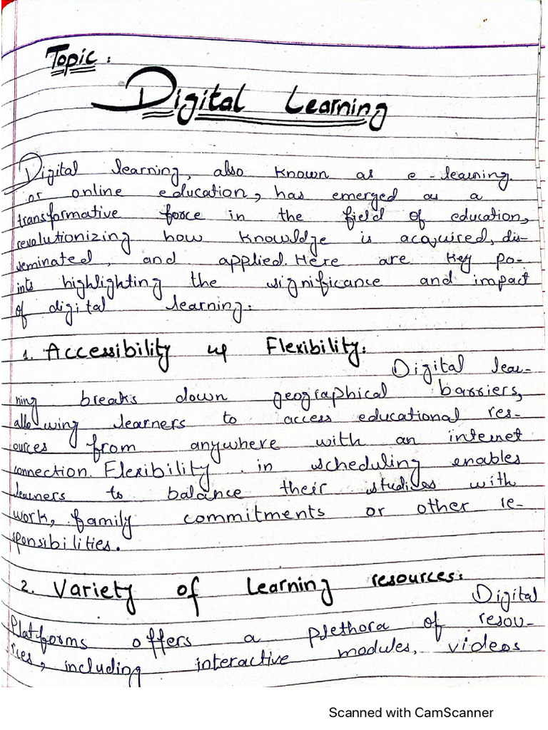 Digital Learning | PDF