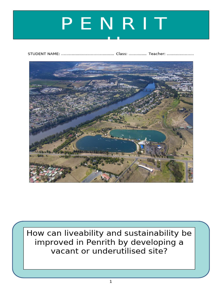 2. Fieldwork Excursion - Student Workbook | PDF | Infrastructure ...