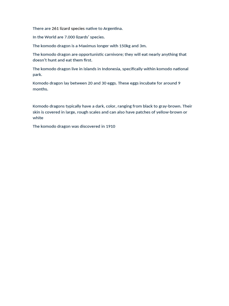 Komodo Dragon Project | PDF