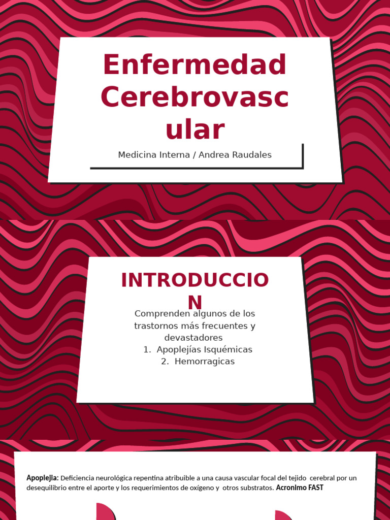 Enfermedad Cerebrovascular | PDF | Carrera | Isquemia