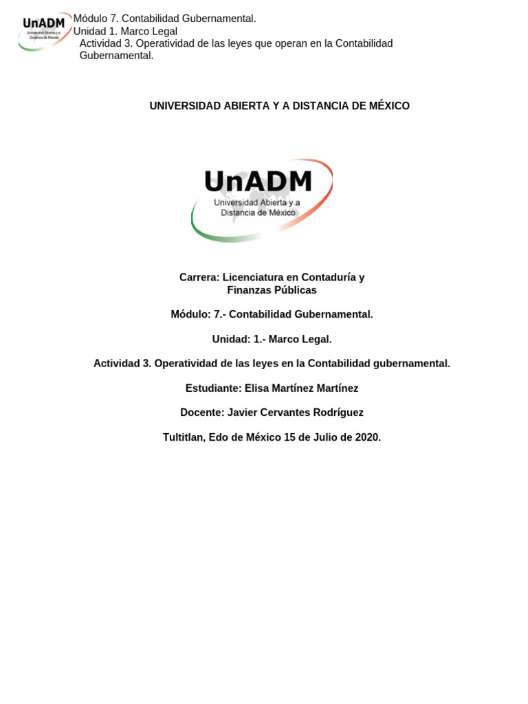 M7_U1_A3_ELMM_CuadroComparativo. | PDF | México | Federación