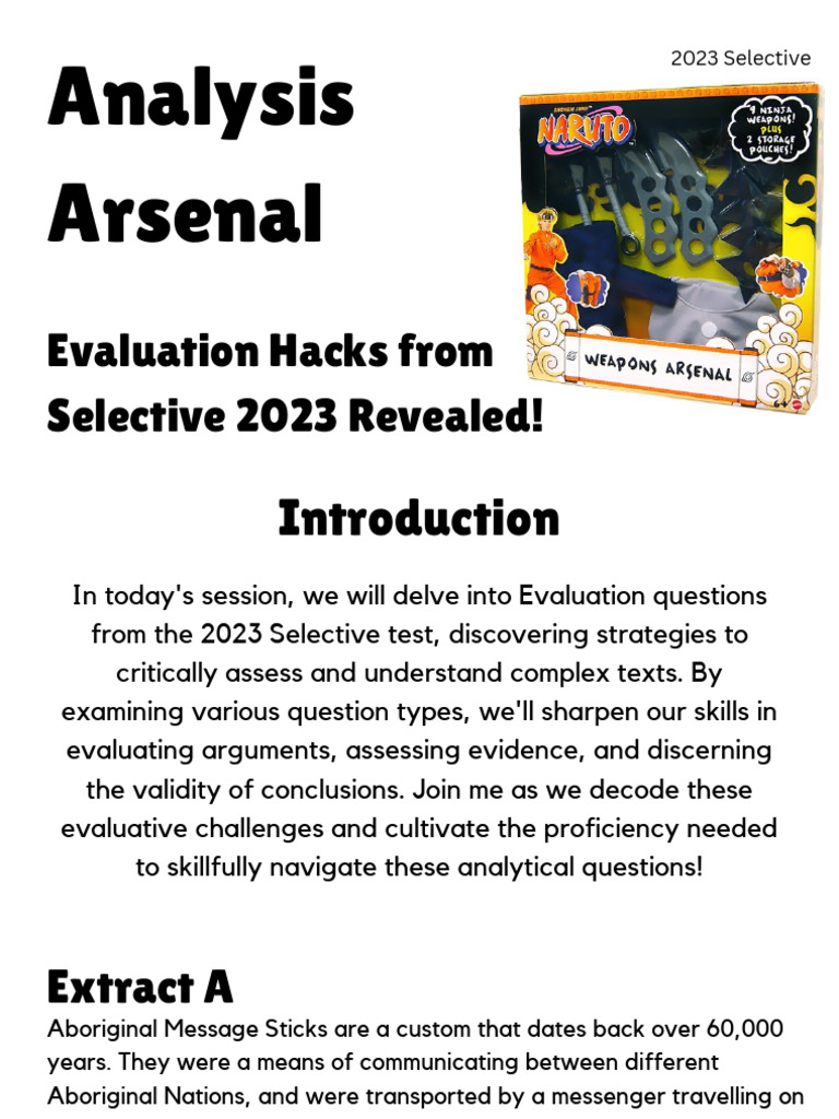 Selective 2023 Analysis Arsena | PDF | Communication | Predation