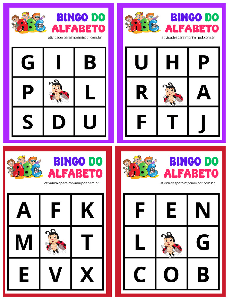 Bingo de Letras | PDF