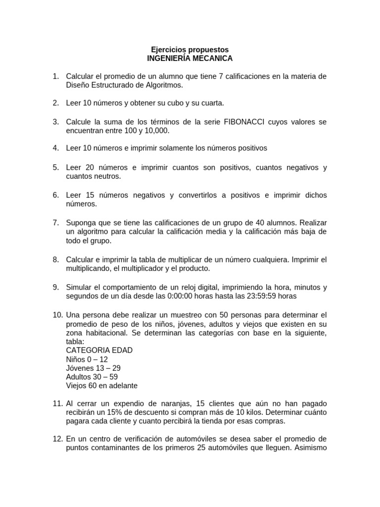 Ejercicios Propuestos Segunda Unidad | PDF | Java (lenguaje de ...