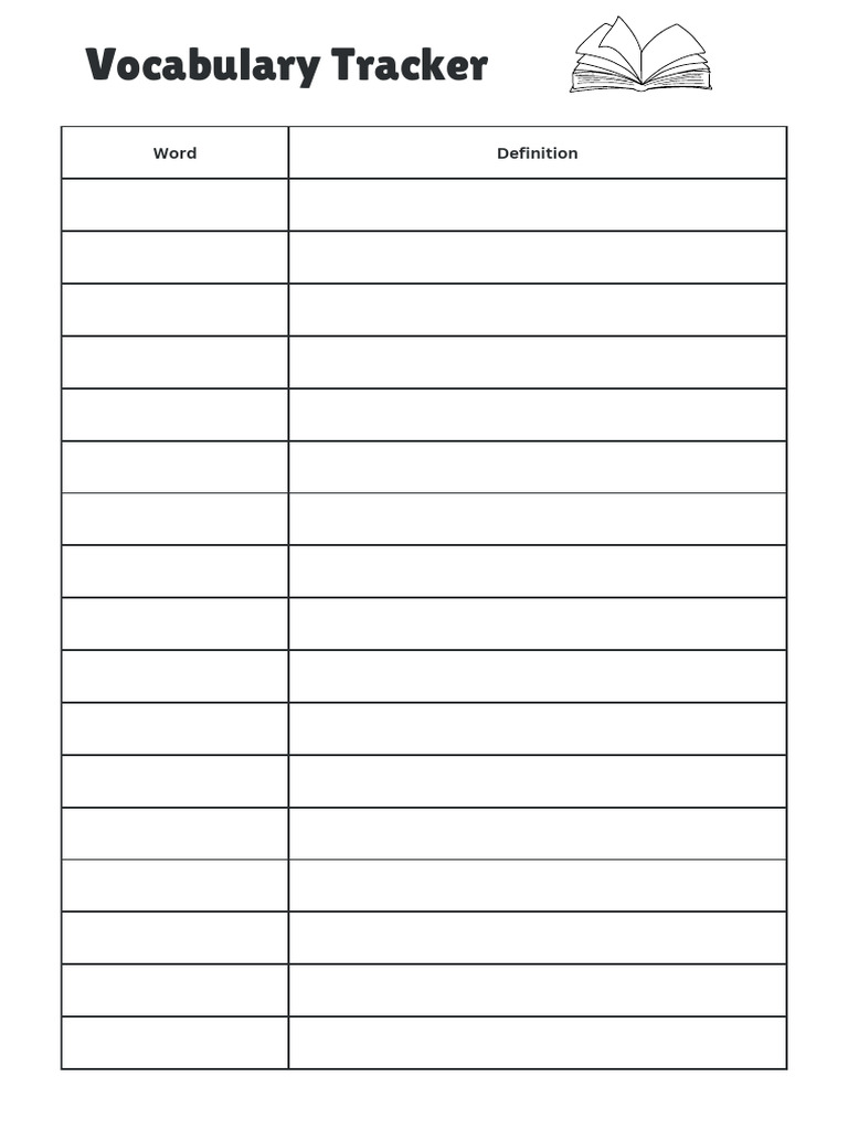 My Vocabulary Book | PDF