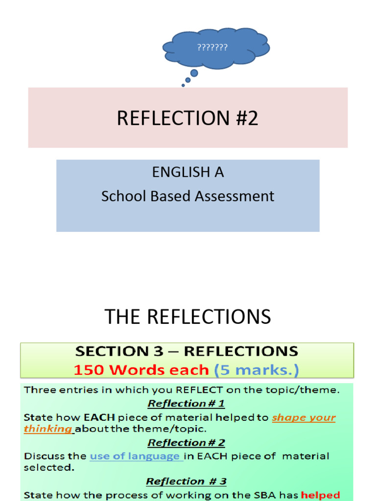 Language Techniques in SBA Reflection 2 | PDF