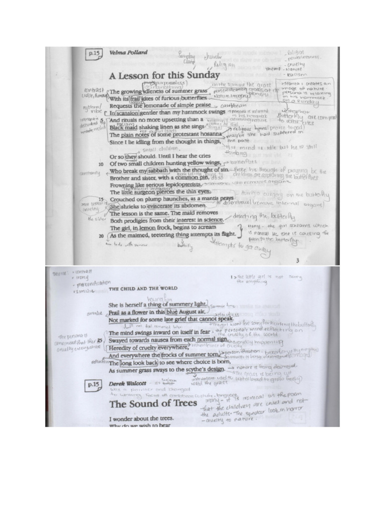 English B Poems 2025 | PDF